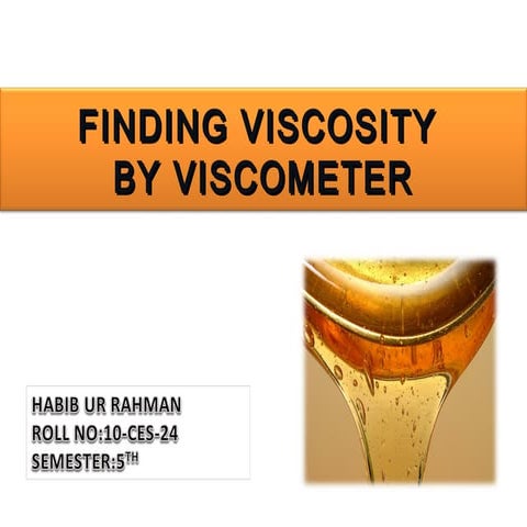 Viscosity | PPT