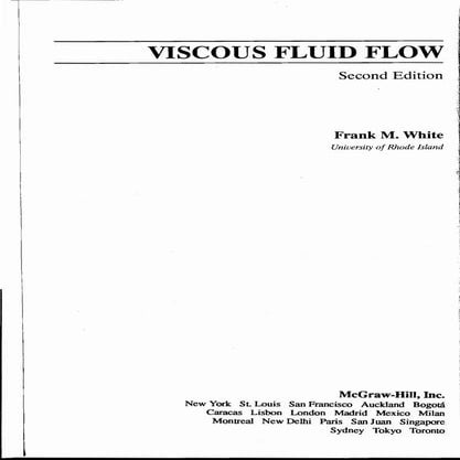 Viscous fluid flow_frank_m_white_second_edition | PDF