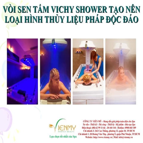Vòi sen vichy shower tạo nên loại hình thủy liệu pháp độc đáo | PPT