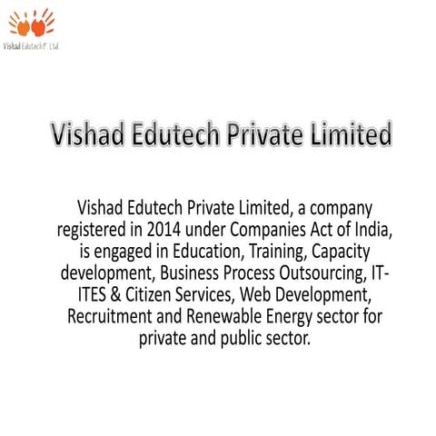 Vishad edutech private limited | PPT