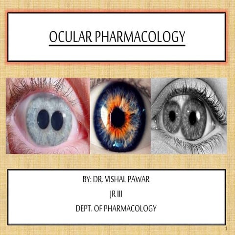 Ocular pharmacology | PPTX
