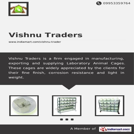 Vishnu Traders, Roorkee, Polypropylene Mice & Rat Cages | PDF