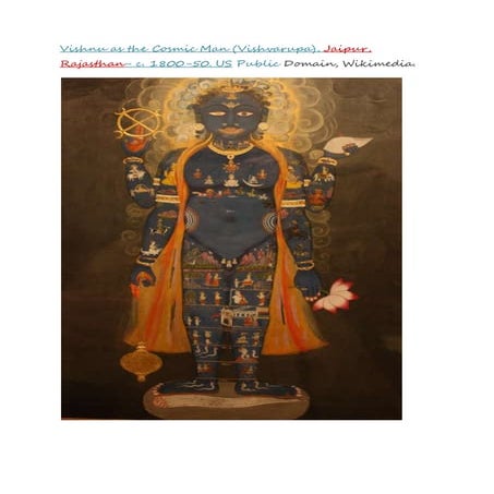 Vishnu as the cosmic man (vishvarupa) from google.com
