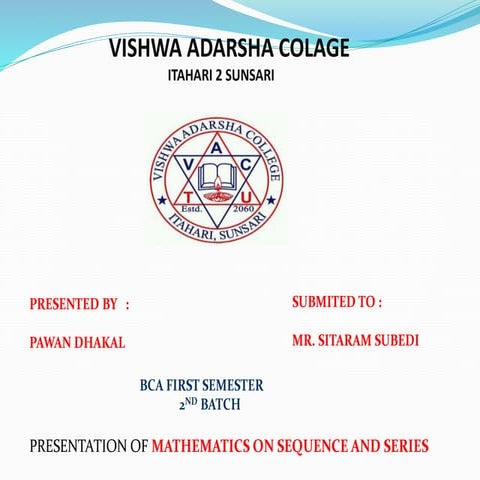 sequence and series presentatation | PPT