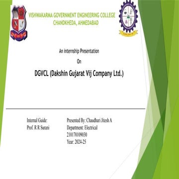 Dakshin Gujarat vij company Ltd ppt presentation | PPTX