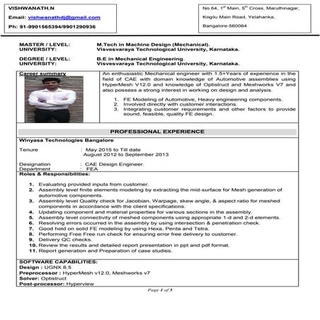 Vishwanath cv2 | PDF