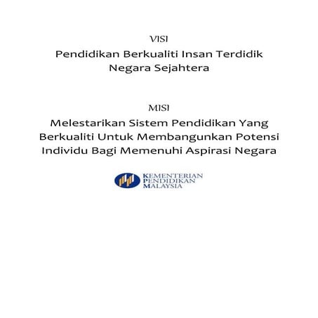 Visi & Misi JPN Perak | PDF