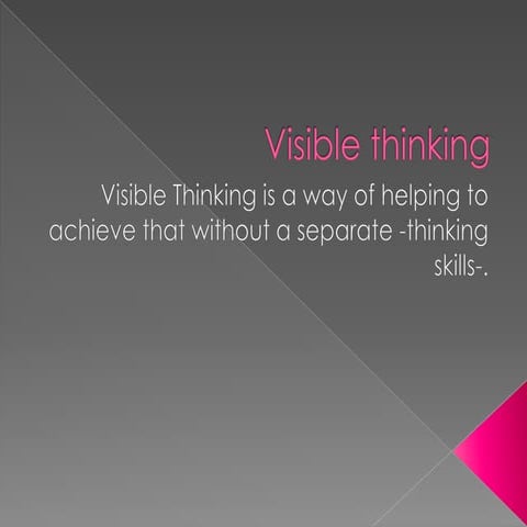 Visible thinking | PPTX