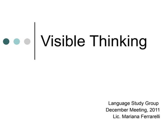 Visible thinking | PPTX