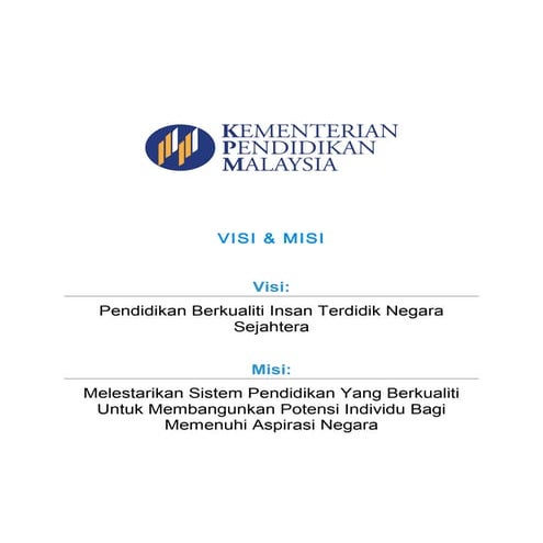 Visi & misi kpm | DOC