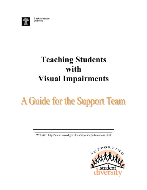 Visual Impairment Information and Teaching Strategies | PPTX
