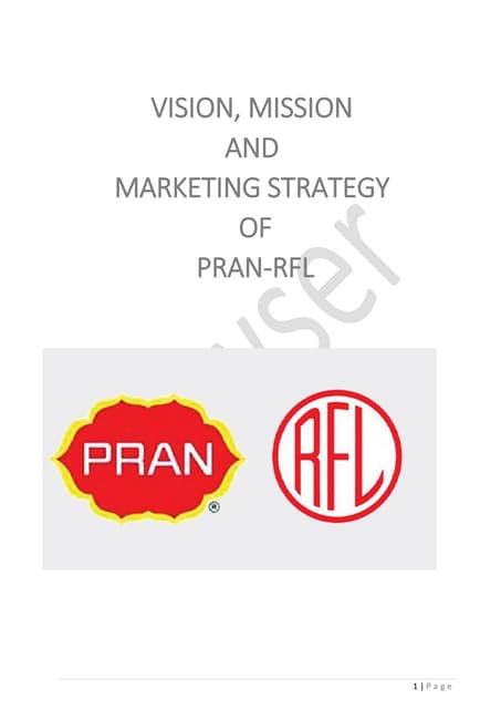 PRAN-RFL Group | PPTX | Business | Business and Finance
