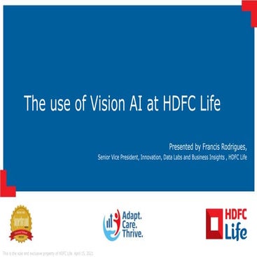 The Digital Insurer Award - HDFC Life Insurance Company Ltd. | PPT