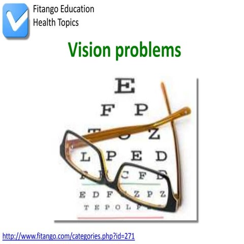 Vision problems | PPTX