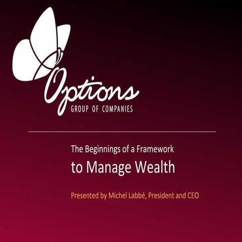The Options Vision: A Sustainable Wealth Management System | PPT