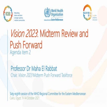 Vision 2023 midterm review and push forward | PPTX