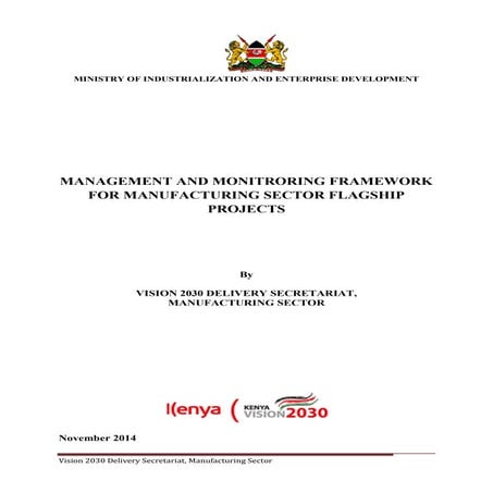 Vision 2030 delivery framework | PDF