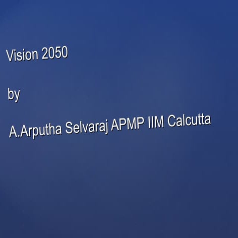 Vision 2050 | PPT
