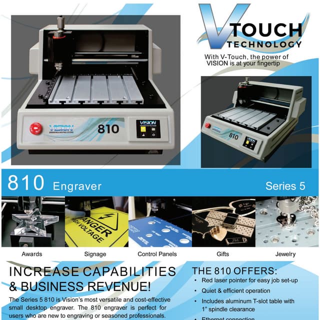 Vision 810 S5 Engraver Machine | PDF