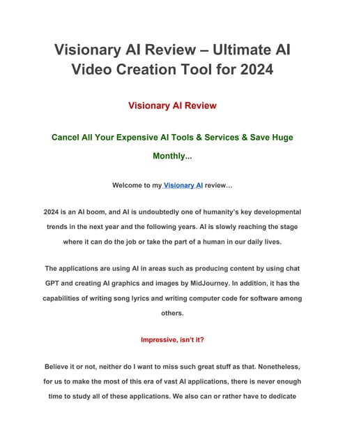 Vidyo AI Review 2024: Revolutionize Your Video Editing with AI-Powered Tools | PDF | Video ...
