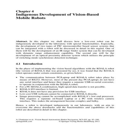 Vision Based Autonomous Robot Navigation Pdf 7353