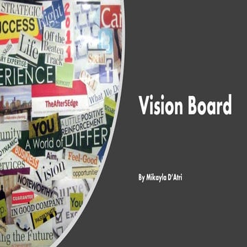 Vision board assignment - mikayla d'atri | PPT