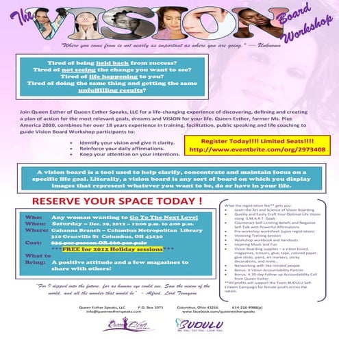 Vision board flyer holiday 12292012 | PDF