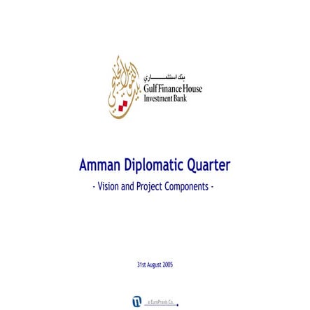 Amman Diplomatic Quarter - Vision & components | PPT