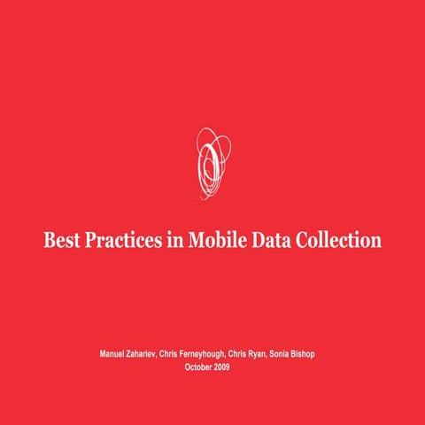 Best Practices in Mobile Data Collection | PDF | Smartphones | Consumer ...