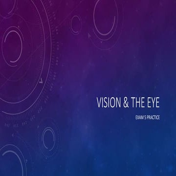 Vision & the Eye | PPT