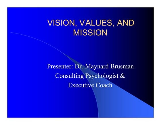 Vision and mission | PPT