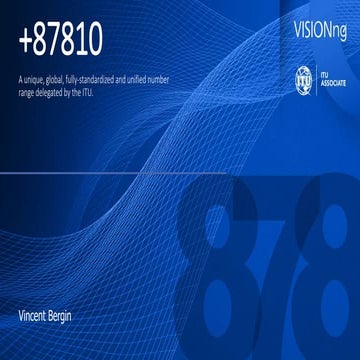 VISIONng - An introduction to +87810 UPT | PPTX