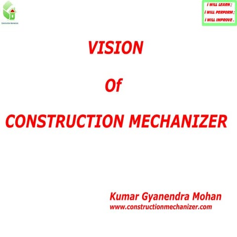 Vision of construction mechanizer | PPT