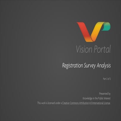 Vision Portal Survey Analysis Brief | PPT