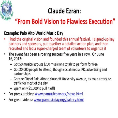 FROM BOLD VISION TO EXECUTION | PPT