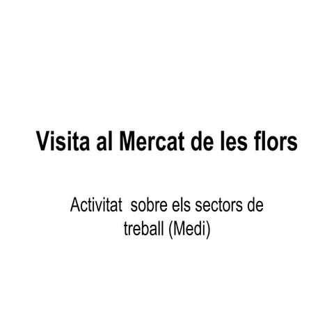 Visita al Mercat de les Flors | PPT