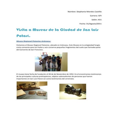 DIVERTIDA VISITA AL MUSEO DEL ARZOBISPADO ;) | PDF