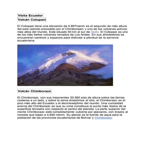 Visita ecuador | DOCX