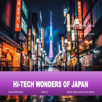 Visit Hi-Tech Japan Presentation PowerPoint | PPTX
