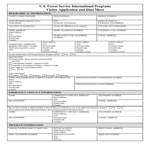 Visitor application final | PDF