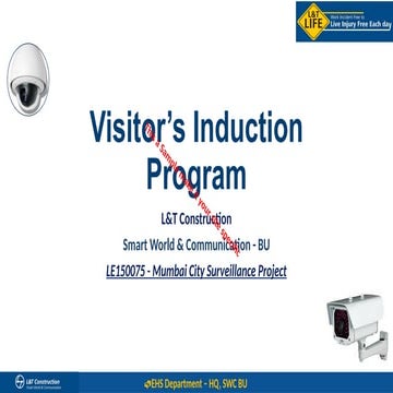 Visitor Induction PPT for new joining labours | PPTX