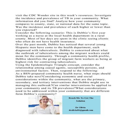 visit the CDC Wonder site in this week’s resources. Investigate the | PDF