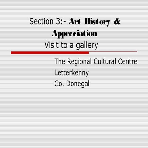 Visit to a gallery | PPT