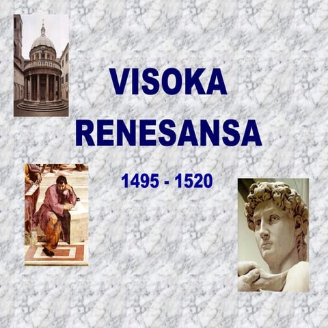 Visoka renesansa | PPT