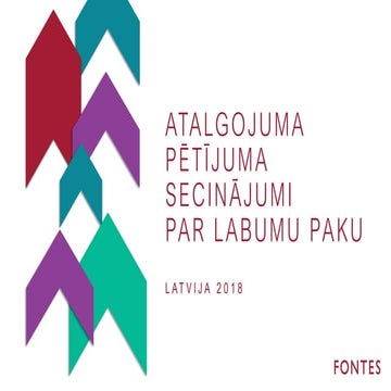 Atalgojuma pētījuma secinājumi par labumu paku | PDF