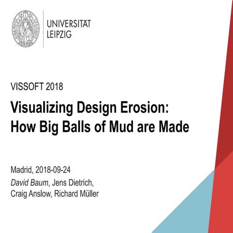 Visualizing Design Erosion: How Big Balls of Mud are Made | PPT