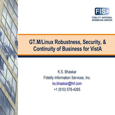 VistA GT.M & Linux Security 062506 | PDF