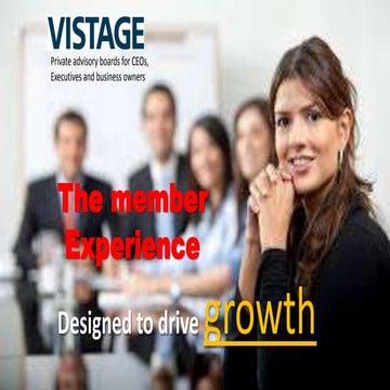 Vistage Experience for Growth | PPT