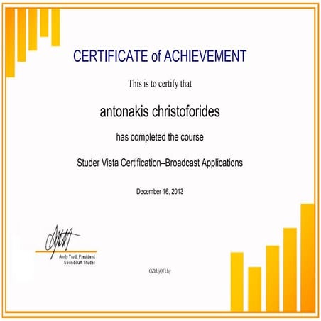 Vista operator certificate | PDF