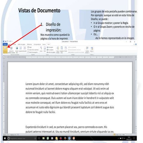 Vistas documento word | PPTX